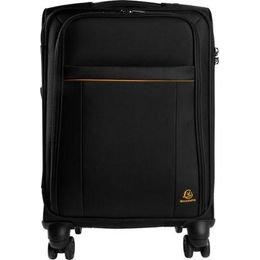 Exacompta Exactive Trolley mit Laptop- & Tabletf&auml;chern, Handgep&auml;ckformat, TSA-Schloss & USB-Anschluss, 4 Rollen, schwarz