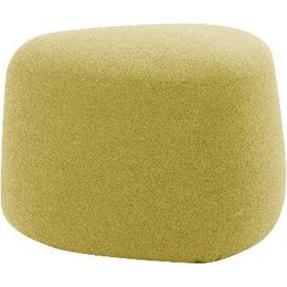 Polsterm&ouml;bel Leyform GOGO Pouf, klein, oval, B 550 x T 515 x H 440 mm, mit Gleitern, Stoffbezug, gelb