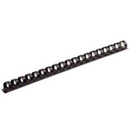 Fellowes Plastik-Binder&uuml;cken, Format 8 mm, 100 St&uuml;ck, f. Plastikbindemaschinen, schwarz, 100