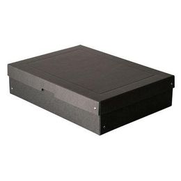 Archivbox Falken PURE Box Black A3, f&uuml;r bis zu 1250 Blatt, mit Beschriftungsfeld, L 440 x B 320 x F&uuml;llh&ouml;he 100 mm, Blauer Engel, FSC&reg;-Pappe, schwarz