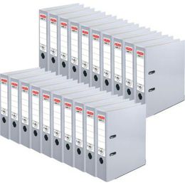 Herlitz Ordner maX.file protect, DIN A4, R&uuml;ckenbreite 80 mm, 20 St&uuml;ck, grau