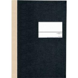 PAGNA Hartdeckel-Brosch&uuml;ren/ Gesch&auml;ftsbuch, DIN A5, kariert, schwarz