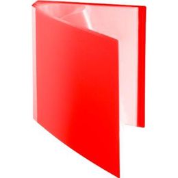 Foldersys PP-Sichtbch, f&uuml;r DIN A4, 10 Sichth&uuml;llen, rot