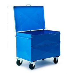 ROLLCART Blechkastenwagen mit Deckel, 990 x 680 mm