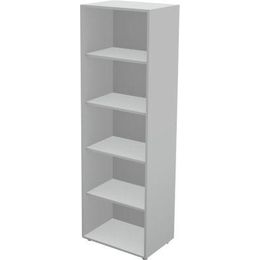 Sch&auml;fer Shop Sch&auml;fer Shop Genius Regal TETRIS WALL, 5 Ordnerh&ouml;hen, B 600 x T 420 x H 1880 mm, lichtgrau