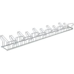 B&uuml;gelparker, 2-seitig, f&uuml;r Reifen bis B 55 mm, B 3500 x T 3200 x H 500 mm, Stahl feuerverzinkt, 20 Einstellpl&auml;tze, montiert