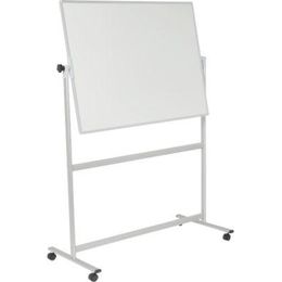 Mobiles Whiteboard Franken U-Act! Line&reg;, Querformat, 2-seitig nutzbar, Stahl wei&szlig; emailliert & Aluminium, magnethaftend, Ablageleiste, B 1400 x H 1880 mm