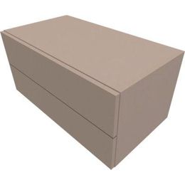 Schrank SOLUS PLAY, 2 Sch&uuml;be, B 800 x T 440 x T 374 mm, Stone grey