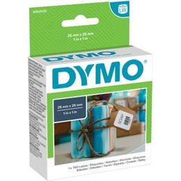 Dymo LabelWriter Quadratische Mehrzweck-Etiketten, abl&ouml;sbar, 25 x 25 mm, 750 St&uuml;ck