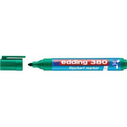Edding 380 Flipchart-Marker, Rundspitze, gr&uuml;n, 10 St&uuml;ck