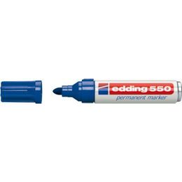 Edding 550 Permanent Marker, Rundspitze 3-4 mm, blau, 1 St&uuml;ck