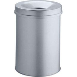 Durable Papierkorb Safe, silbermetallic
