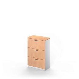 Sch&auml;fer Shop Sch&auml;fer Shop Genius H&auml;ngeregristraturschrank TETRIS SOLID, 3 Sch&uuml;be, 3 OH B 800 x H 1170 mm, Buche-Dekor/wei&szlig;alu