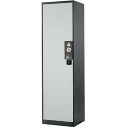 Chemikalienschrank ASECOS CS-CLASSIC, Fl&uuml;gelt&uuml;r, 3 B&ouml;den, 545x520x1950 mm, lichtgrau