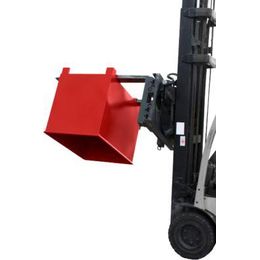Bauer Beh&auml;lter f&uuml;r Routenz&uuml;ge Typ C 80, f&uuml;r Feststoffe, 3-fach stapelbar, Inhalt 0,8 m&sup3;, bis 1000 kg, feuerrot RAL 3000