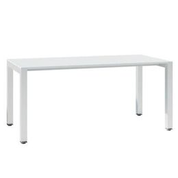 Schreibtisch SOLUS PLAY, 4-Fu&szlig;, h&ouml;henverstellbar, B 1600 x T 800 x H 720 - 820 mm, wei&szlig;