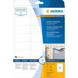 Herma wetterfeste Etiketten Nr. 9532 aus Polyesterfolie, 240 Etiketten, 10 Bogen