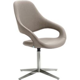 Drehsessel SAMBA, belastbar bis 200 kg, Hochlehner, grau