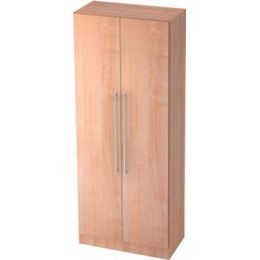 Aktenschrank 5 OH, B 800 x T 420 x H 2004 mm, Nussbaum-Dekor