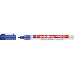 Marker Edding 400, feine Spitze, blau, 1 St&uuml;ck