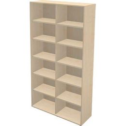 Sch&auml;fer Shop Sch&auml;fer Shop Genius Regal TETRIS WALL, 6 Ordnerh&ouml;hen, B 1200 x T 420 x H 2250 mm, Ahorn-Dekor