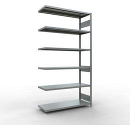 SCHULTE LAGERTECHNIK Fachbodenregal - Stecksystem MULTIplus 250 Anbauregal - 2500x1300x500 mm, Typ 250 kg