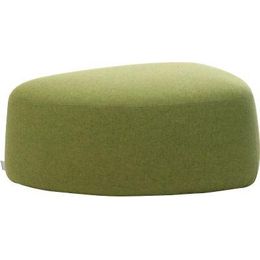 Polsterm&ouml;bel Leyform GOGO Pouf, mittel, oval, B 980 x T 910 x H 390 mm, mit Gleitern, Stoffbezug, hellgr&uuml;n
