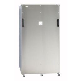 UVC Luftreiniger Flatlift Gr&ouml;&szlig;e XL, Leistung 220 W, bis 4410 m&sup3;/h, f&uuml;r Raumgr&ouml;&szlig;en bis 500 m&sup2;, bis 8000 h, Rollen, Edelstahl, B 813 x T 813 x H 1600 mm