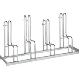 B&uuml;gelparker, 1-seitig, f&uuml;r Reifen bis B 55 mm, B 1400 x T 1850 x H 740 mm, Stahl feuerverzinkt, 4 Einstellpl&auml;tze, zerlegt
