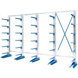 Sch&auml;fer Shop Kragarmregal KRM, einseitig, 2500x4000x400