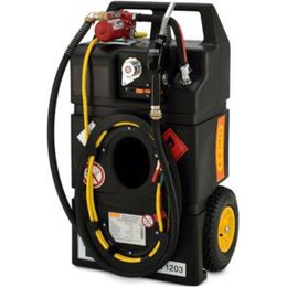 CEMO Mobile Tankanlage Benzin-Trolley, 95 l, Elektropumpe 12V, Schlauch 3,2 m