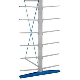 Schäfer Shop Kragarmständer KRM, doppelseitig, Höhe 2500 mm, Nutztiefe 500 mm