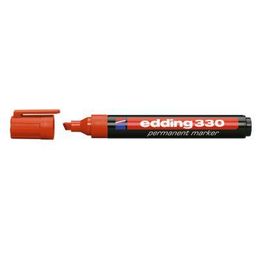 Edding Permanent Marker 330, mit Keilspitze, 1-5 mm, 10 St&uuml;ck, rot