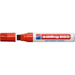 Edding 850 Permanent Marker, Keilspitze 5-16 mm, rot, 1 St&uuml;ck
