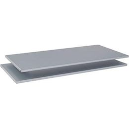 Sch&auml;fer Shop Sch&auml;fer Shop Genius Fachb&ouml;den f&uuml;r TETRIS SOLID Schiebet&uuml;renschr. B 1200 mm/Querrolladenschr. B 800 mm, wei&szlig;alu, 2 St&uuml;ck
