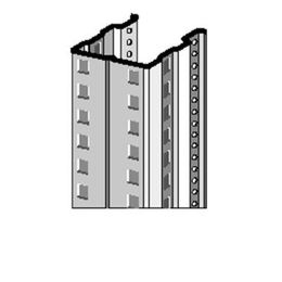Sch&auml;fer Shop Regalrahmen PR 600, T 1100 mm, H 5800 mm, St&uuml;tzenbreite 75 mm
