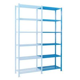 Manorga Steckregal-Anbaufeld, m. 6 Drahtgitterb&ouml;den, B 1010 x T 800 x H 3000 mm