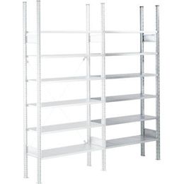 Sch&auml;fer Shop Fachbodenregal SSI Sch&auml;fer R3000, Anbauregal, 5 verzinkte B&ouml;den, B 1025 x H 1960 mm, 100 kg