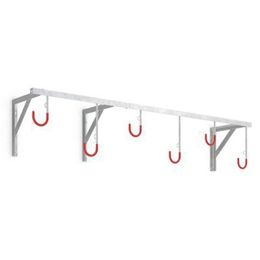 H&auml;ngeparker WSM, 1-seitig, f&uuml;r Reifen bis B 65 mm, B 1900 x T 350 x H 350 mm, Diebstahlschutz, Stahl, 6 Einh&auml;ngepl&auml;tze