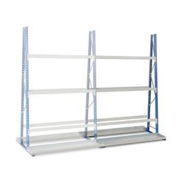Manorga Profil-Lagerregal, doppelseitig, Anbaufeld, H 2500 x L 1800 x T 600 mm