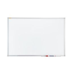 Franken Whiteboard X-tra! Line, Wandmontage im Hoch- & Querformat, wei&szlig; emailliert, antimikrobiell, Aluminiumrahmen, magnethaftend, Ablageschale, B 900 x H 600 mm, SC3802