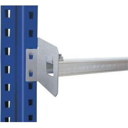 SCHULTE LAGERTECHNIK Durchschubsicherung f&uuml;r Palettenregale, f&uuml;r Holml&auml;nge 3600 mm, Paletten&uuml;berstand 75 mm, verzinkt