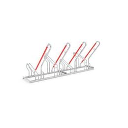 Anlehnparker WSM, 1-seitig, f&uuml;r Reifen bis B 55 mm, B 2000 x T 550 x H 854 mm, Stahl verzinkt, 4 Einstellpl&auml;tze