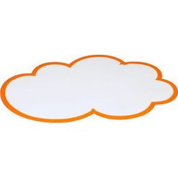 Moderationskarten, wolkenf&ouml;rmig, 150 x 230 mm, selbstkleb., 20 St&uuml;ck, wei&szlig;/rot