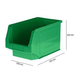 Sch&auml;fer Shop Sichtlagerkasten SSI Sch&auml;fer Serie PROFI LF 322, Kunststoff, 10,4 l, gr&uuml;n