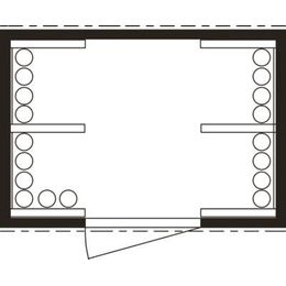Gasflaschen-Magazin SAFE LIF GM 348, ohne Bodenrahmen