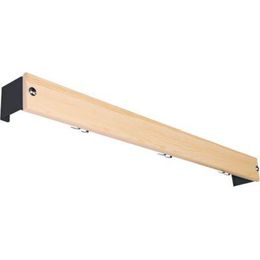 Hakenleiste f&uuml;r Umkleidebank-System, 1015 mm lang, Holz, anthrazit