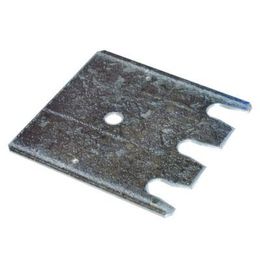 SCHULTE LAGERTECHNIK Fu&szlig;platten-Unterlegblech f&uuml;r St&auml;nderrahmen S610-M18-U und S625-A18, St&auml;rke 2 mm, verzinkt, 1 St&uuml;ck