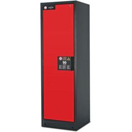Sicherheitsschrank Typ 90 ASECOS Q-CLASSIC-90, B 600 mm, T&uuml;r links, 4 Ausz&uuml;ge, verkehrsrot