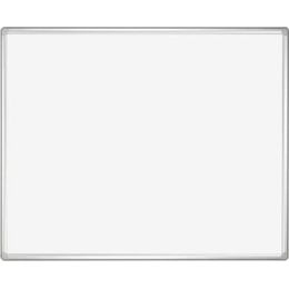 Franken Whiteboard PRO, emailliert, Wandmontage im Hoch- & Querformat, Stahl wei&szlig; lackiert & Aluminiumrahmen, magnethaftend, Ablageschale, 600 x 900 mm
